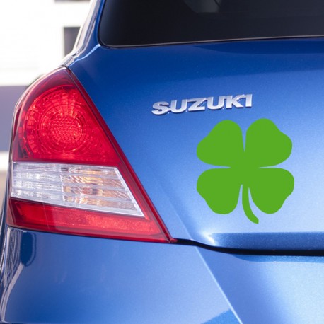 Adhesivo trébol de cuatro hojas - pegatina trebol